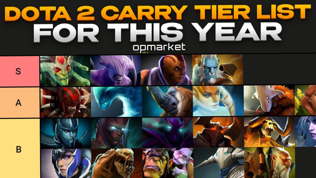 Dota 2 Carry Tier List For 2023 - Opmarket